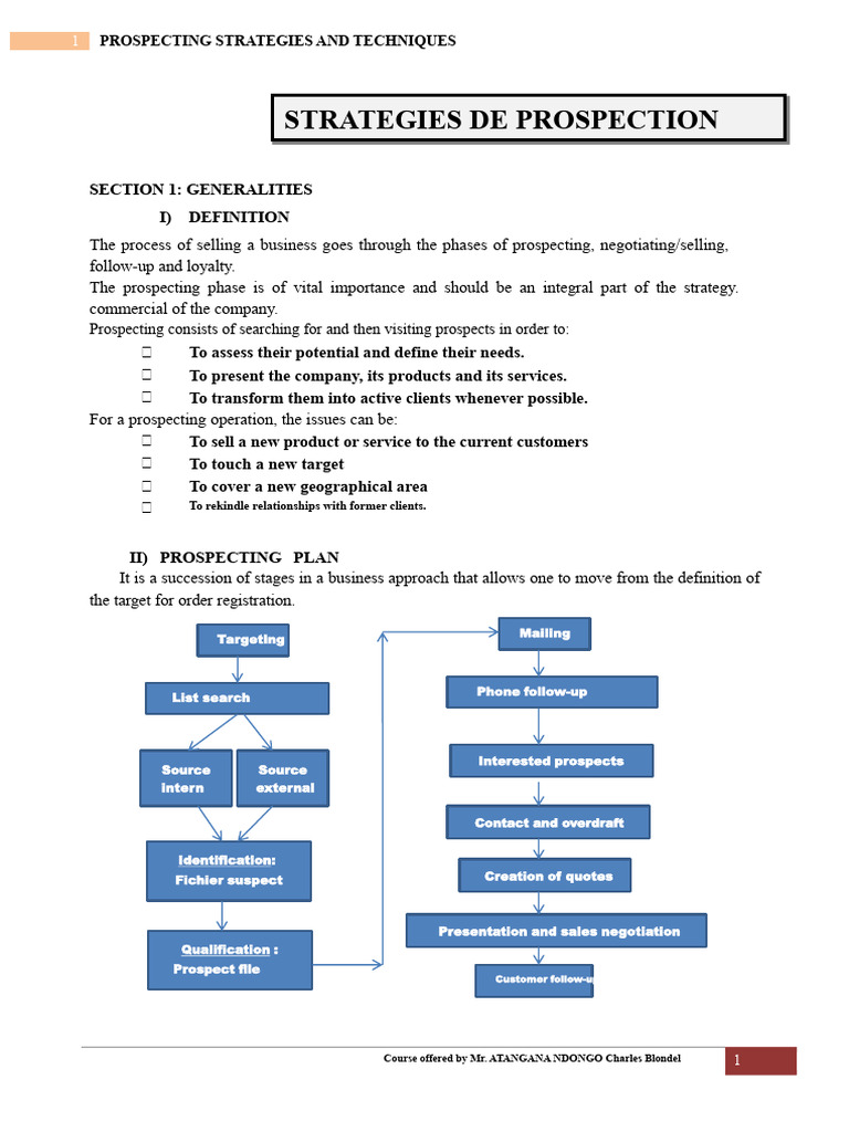 Prospecting Techniques | PDF | Direct Marketing | Call Centre