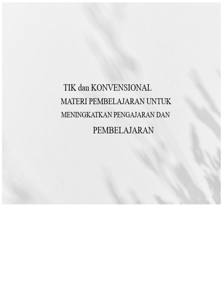 Sumber Belajar Digital dan Konvensional | PDF