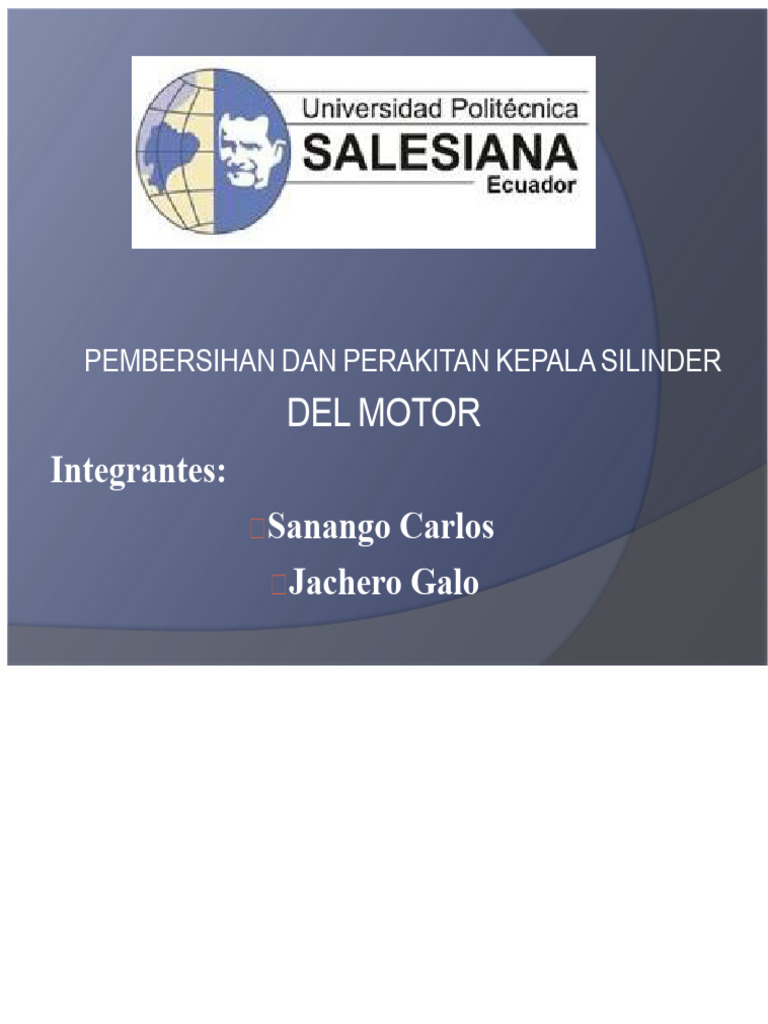 Pembersihan dan Perakitan Kepala Silinder Motor | PDF