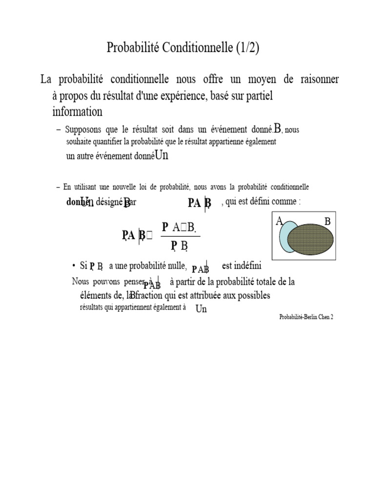 Introduction à la Probabilité Conditionnelle | PDF | Théorie des ...