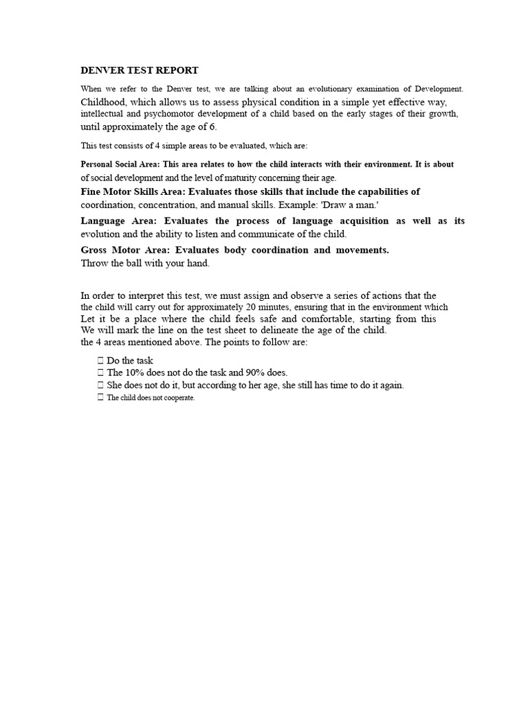Denver Test Report | PDF