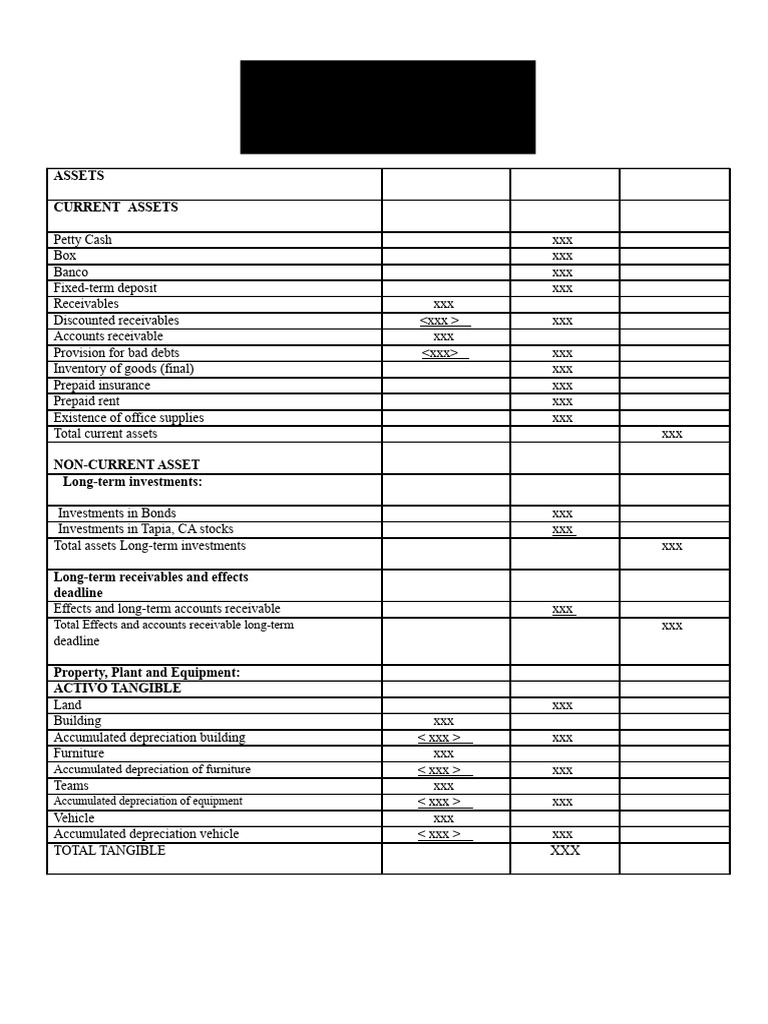 Balance Sheet Model | PDF | Business | Balance Sheet