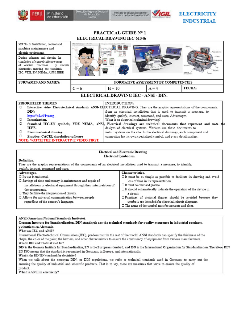 1-PRACTICES-Electrotechnical Drawing IEC 61346 | PDF | International ...