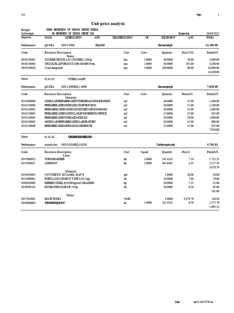 01 Apu Dep Sur | PDF | Building Materials | Materials