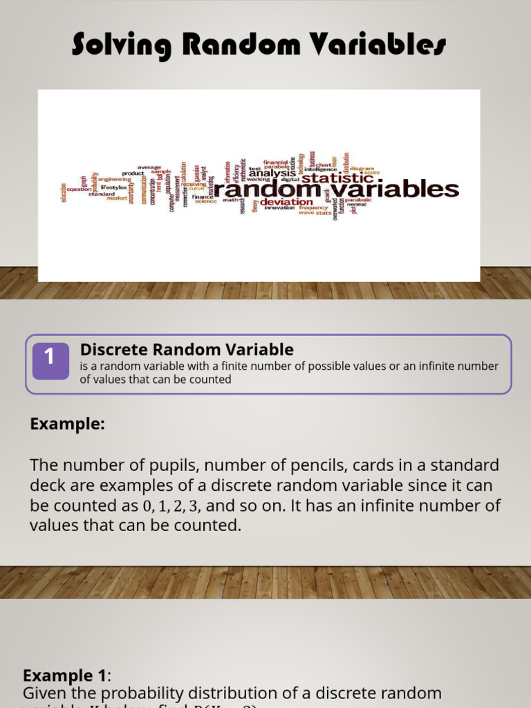 Understanding Discrete Random Variables | PDF | Probability ...
