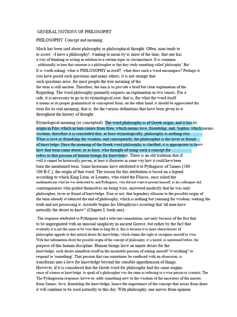 Understanding the Essence of Philosophy | PDF | Greek Mythology | Reason