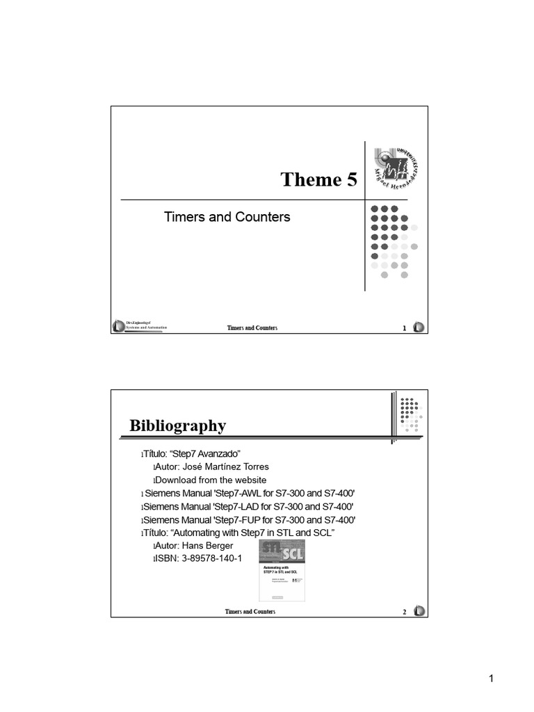 Siemens Step7 Timers and Counters | PDF | Binary Coded Decimal ...