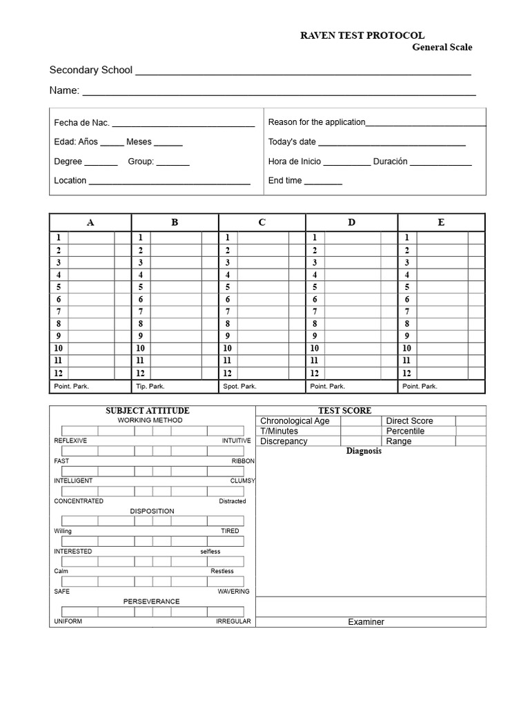 S04 - Raven General Scale Protocol | PDF