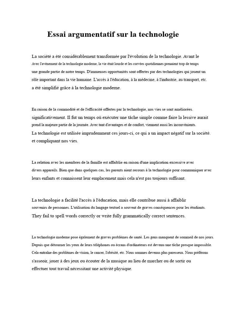 Impact de la technologie sur la société | PDF | Invalidité
