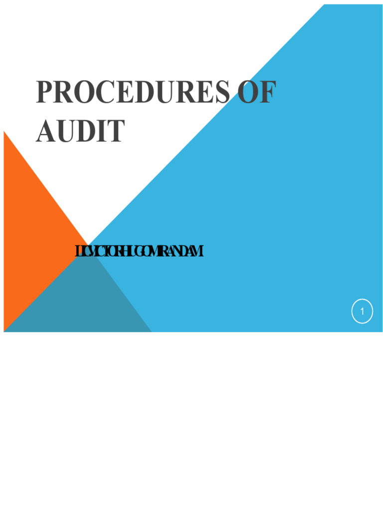 Comprehensive Audit Procedures Guide | PDF | Audit | Financial Audit