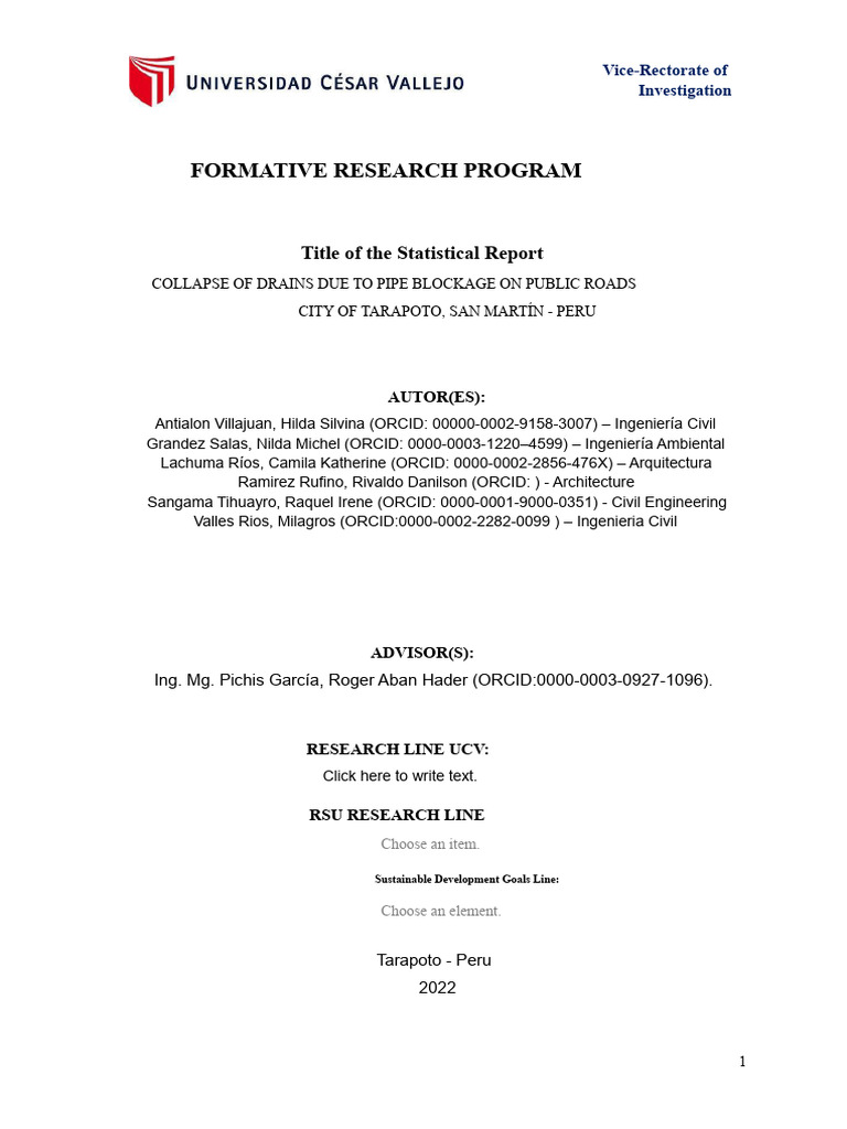 Report - Formative Research | PDF | Combined Sewer | Water Pollution