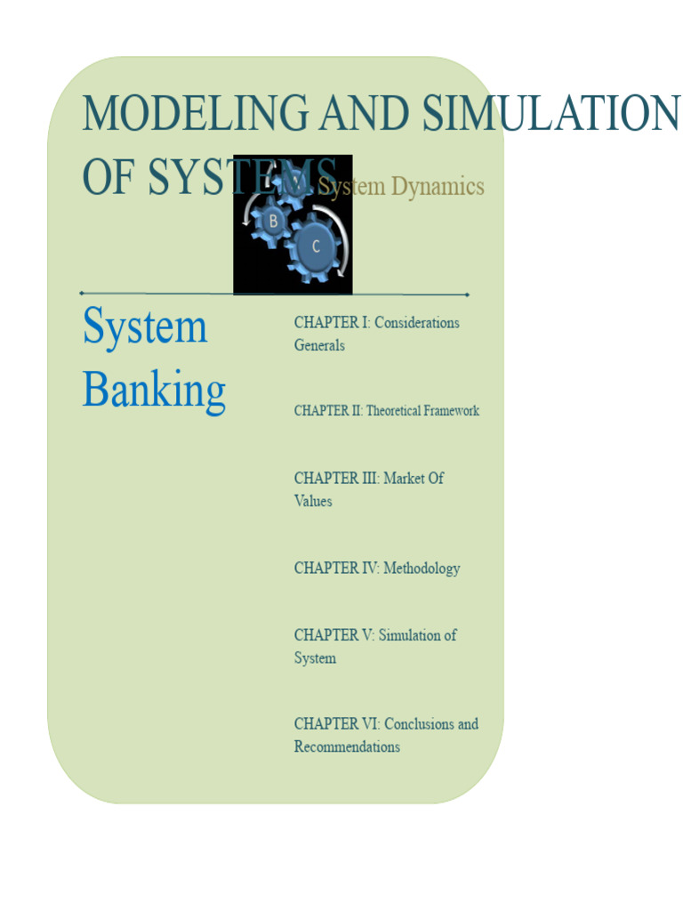 Modeling and Simulation of Systems | PDF | Simulation | Market (Economics)