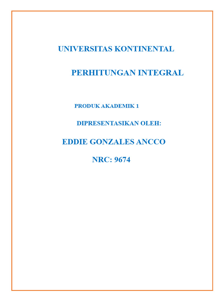 Perhitungan Integral dan Biaya Produksi | PDF