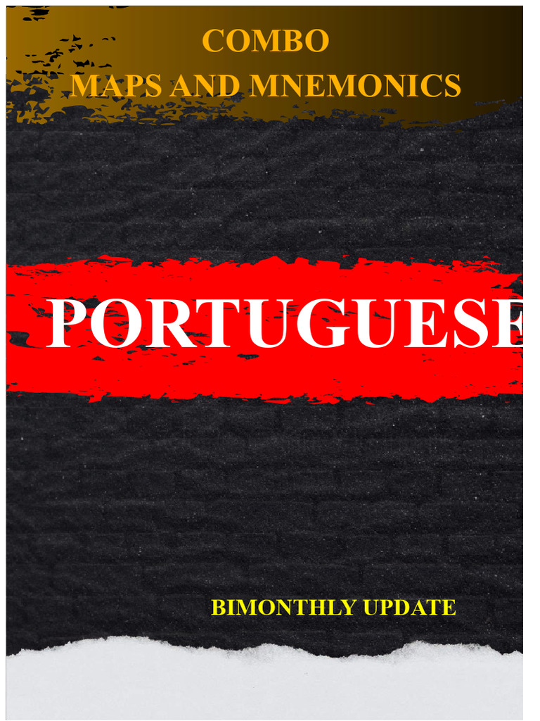 Portuguese Mind Maps - Compressed | PDF | Verb | Grammatical Gender
