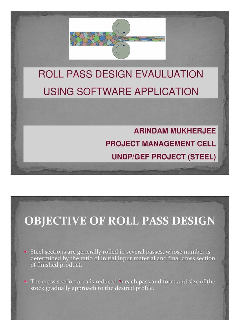 Roll Pass Design | PDF | Alloy | Steel