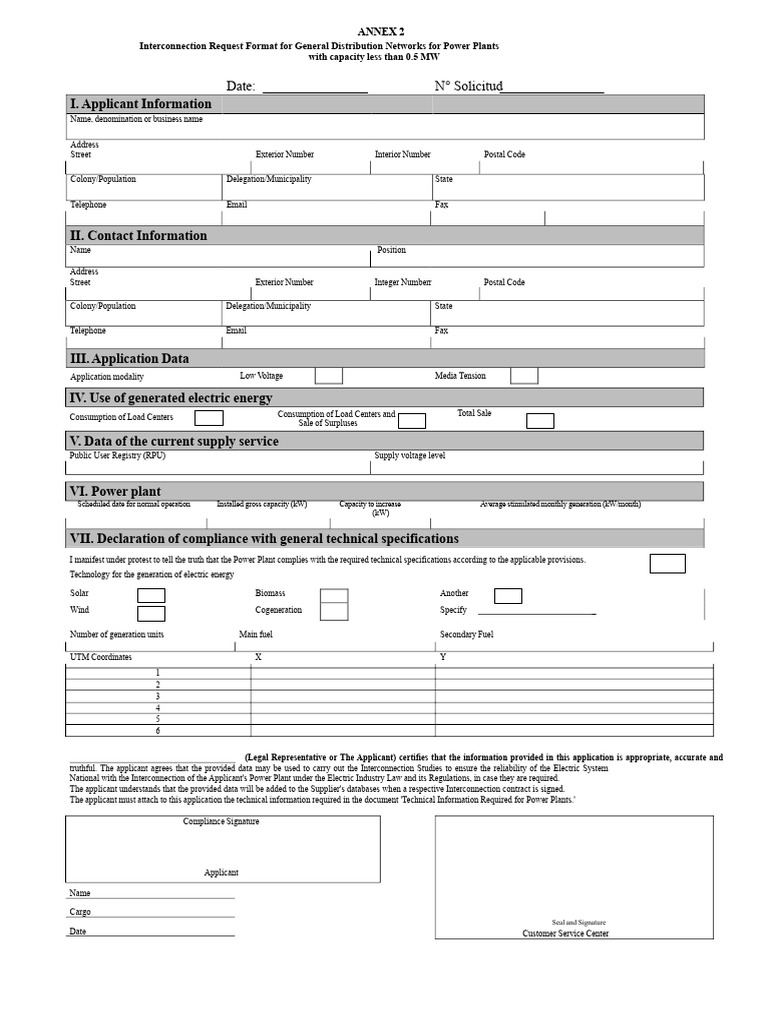 Interconnection Request for Power Plants | PDF | Power Station ...