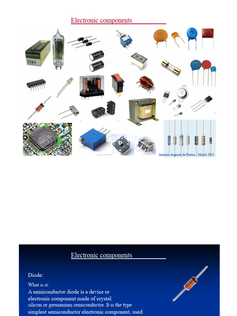 Basic - Electronic Components | PDF | Inductor | Diode