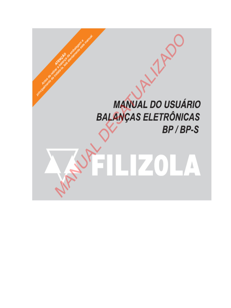 User Manual - Filizola BP - BPS - (WWW - DRBALANCA.COM - BR) PDF | PDF ...