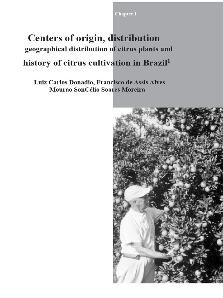 1-Origins, Geographical Distribution and History of Citrus Cultivation ...