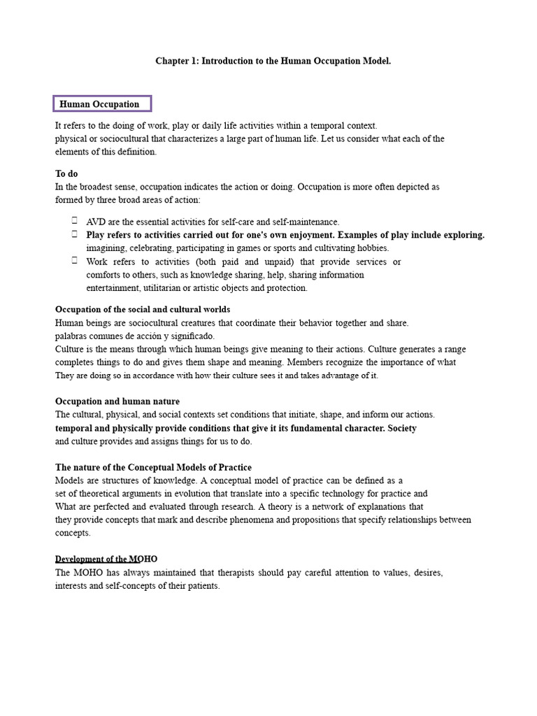 Summary MOHO | PDF | Experience | Habits