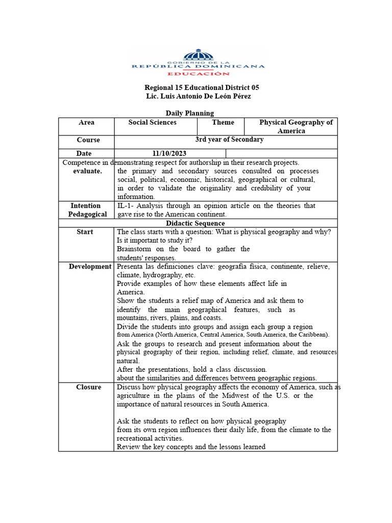 Physical Geography of America Overview | PDF | Continent | New World