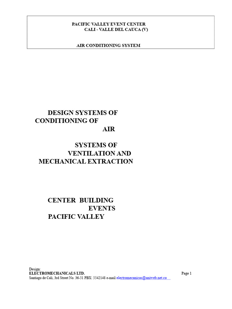 Air Conditioning Project Specifications PDF | PDF | Air Conditioning ...