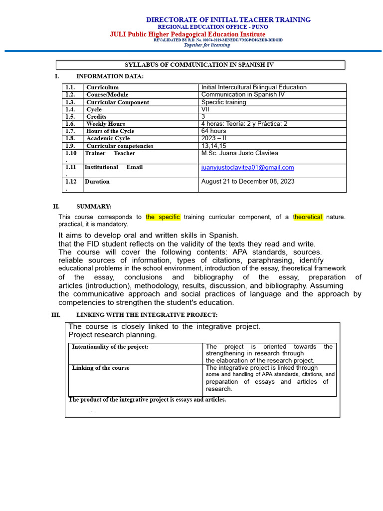 Syllabus of Communication Vii | PDF | Information | Curriculum
