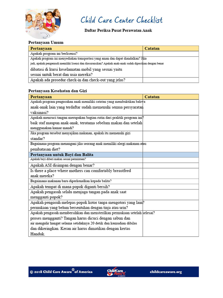 Daftar Periksa Pusat Final | PDF
