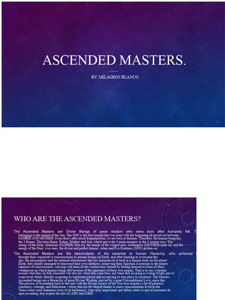 Ascended Masters | PDF | Ascended Master | Experience