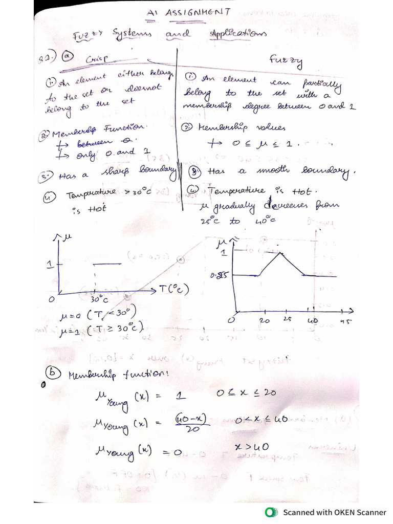 LCI2023007 AI Assignment Fuzzy System | PDF | Fuzzy Logic | Applied Mathematics