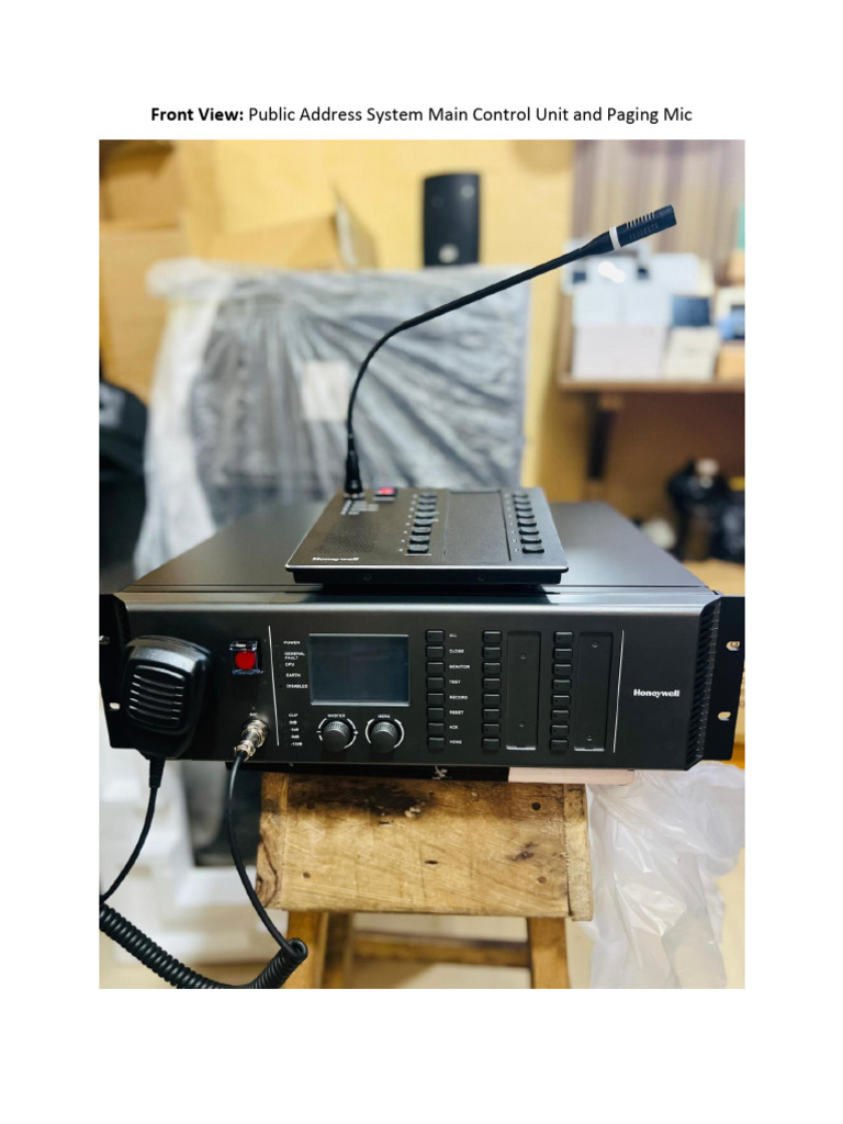 PAVA PA System Pictures | PDF