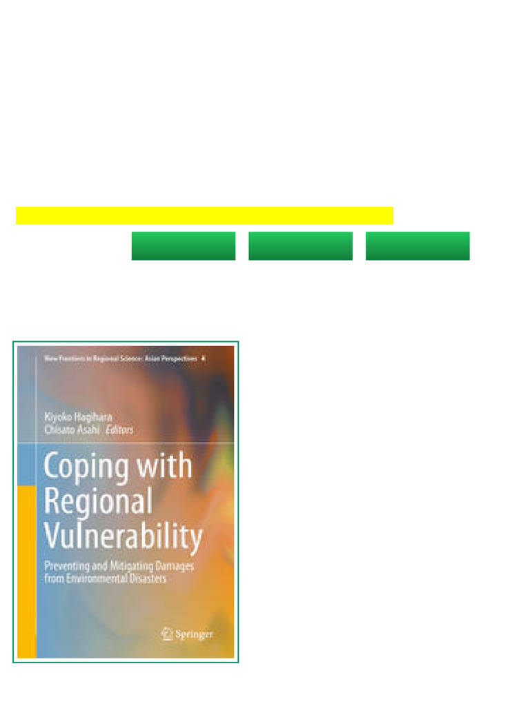 (Ebook) Coping with Regional Vulnerability: Preventing and Mitigating Damages from Environmental ...