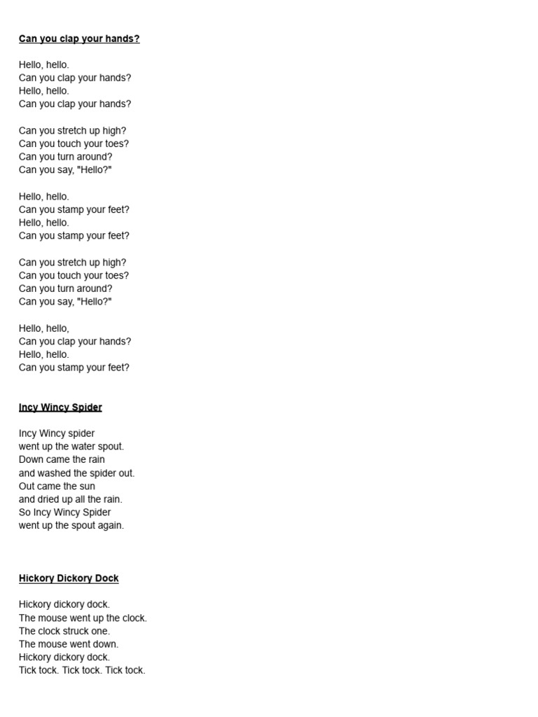 Rhymes | PDF