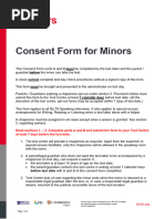 Parent Consent for Minor's Licence | PDF | Finance & Money Management