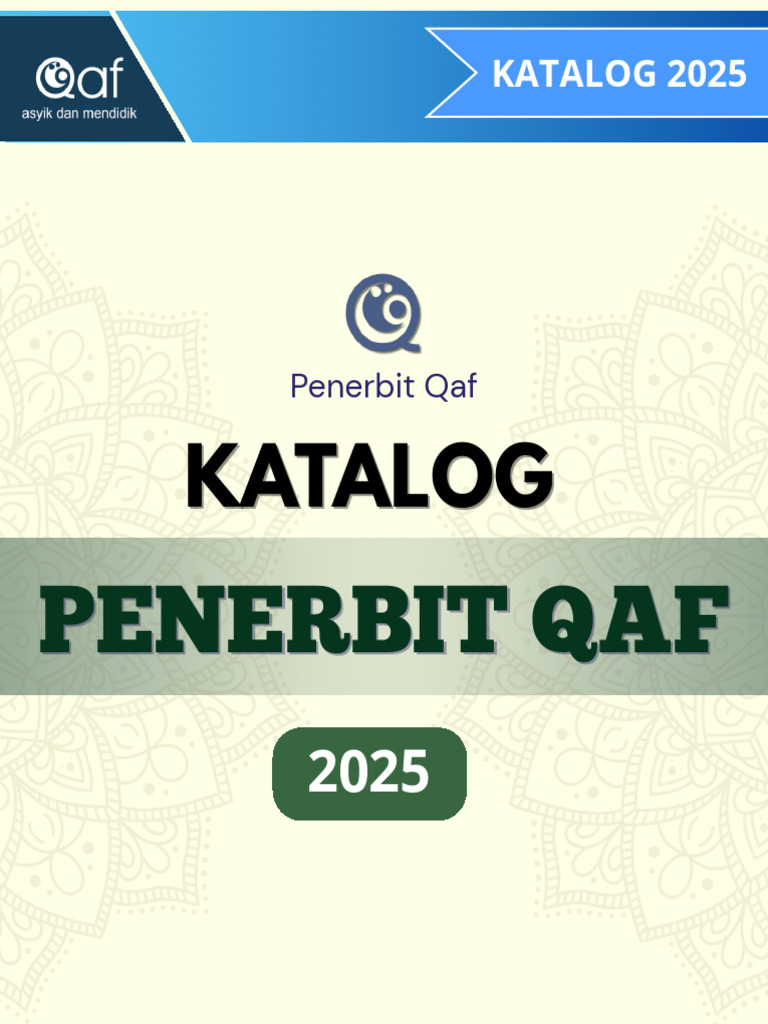 Katalog Qaf - Nov 2025 | PDF
