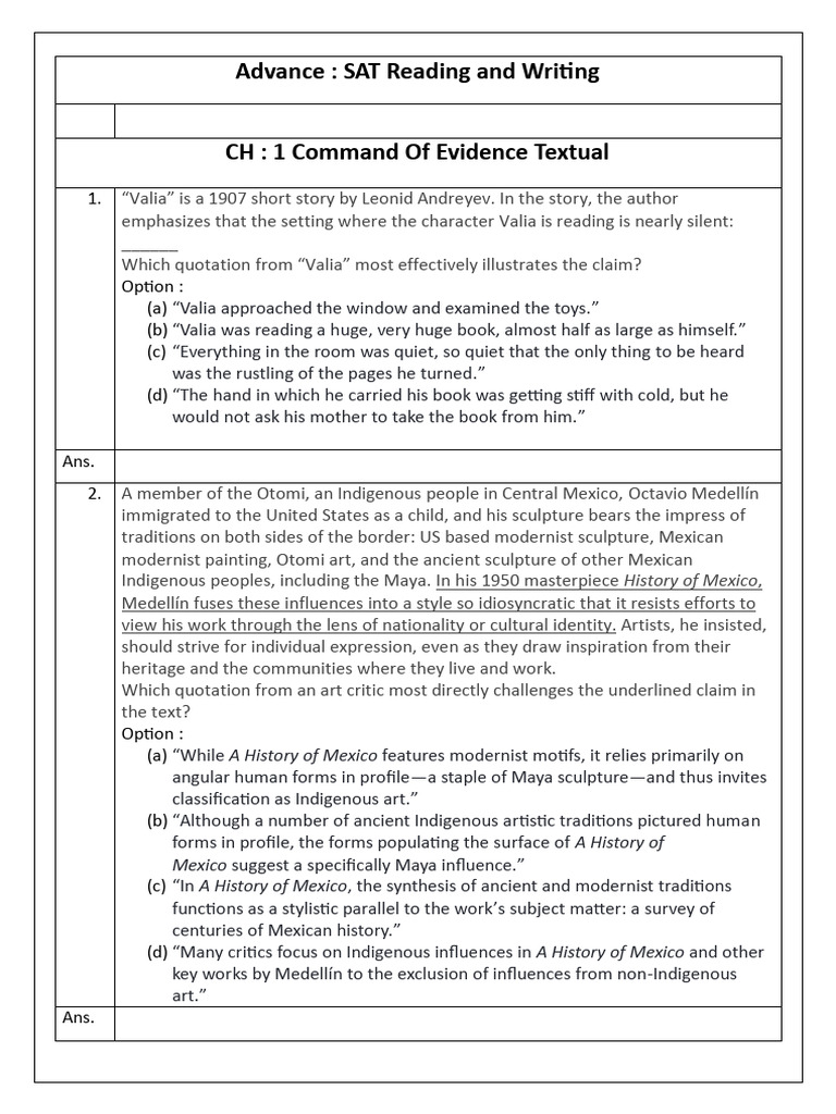 SAT Reading and Writing Strategies | PDF | Carbon Dioxide | Feather