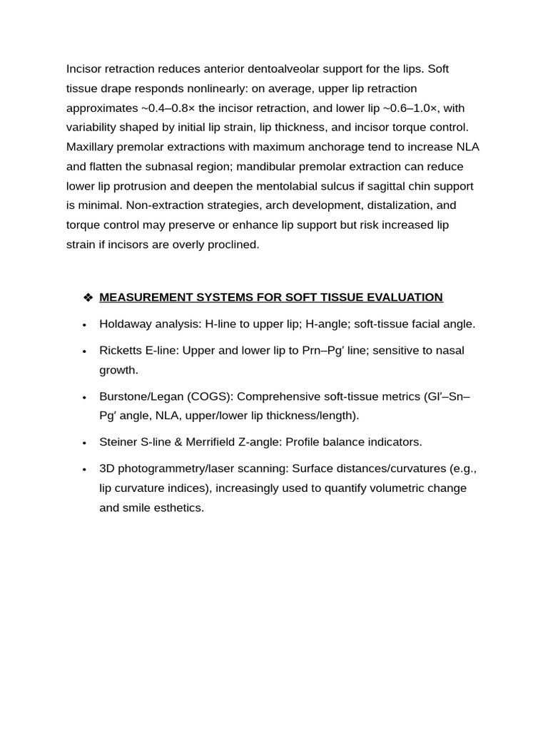 8 Soft Tissue | PDF | Lip | Orthodontics