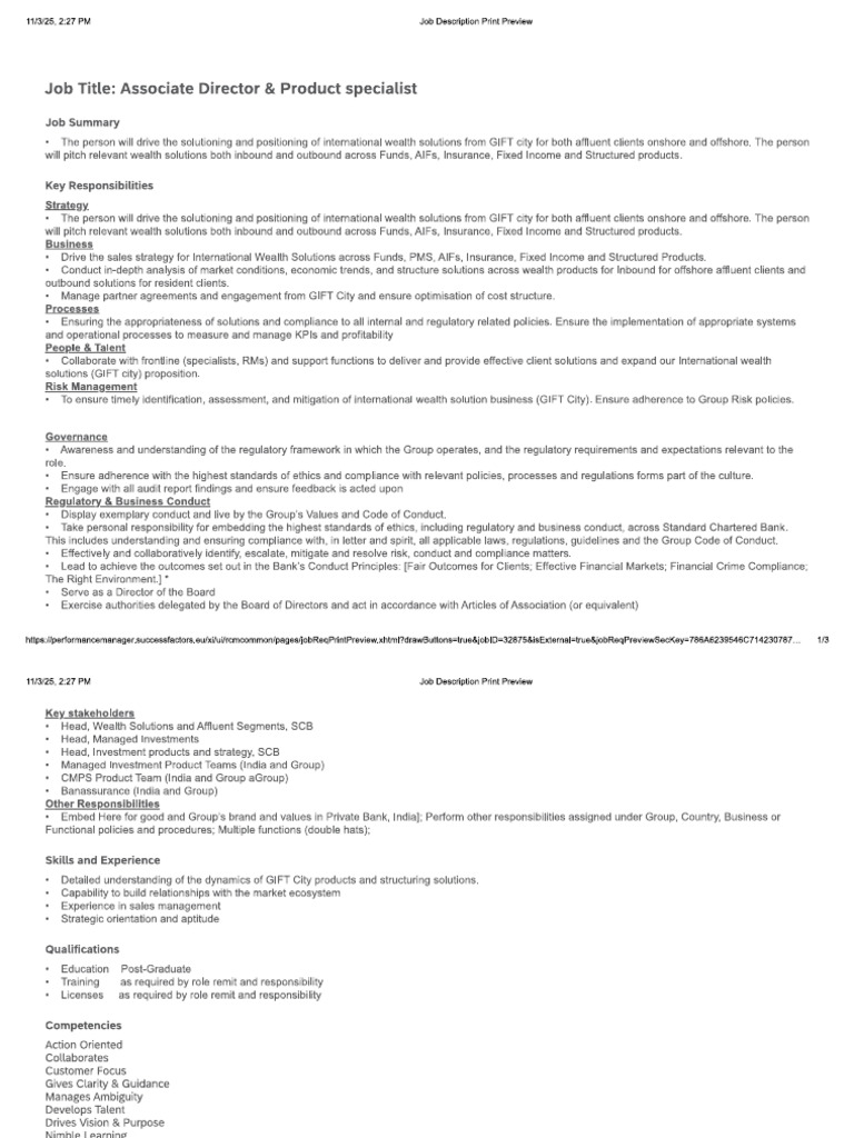 JD Product Specialist-3 | PDF
