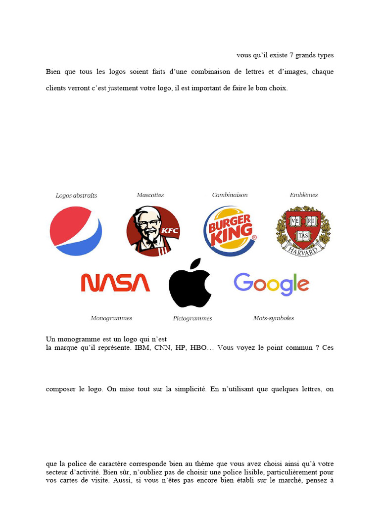 7 Types de logos et comment choisir | PDF | Logos | Marque