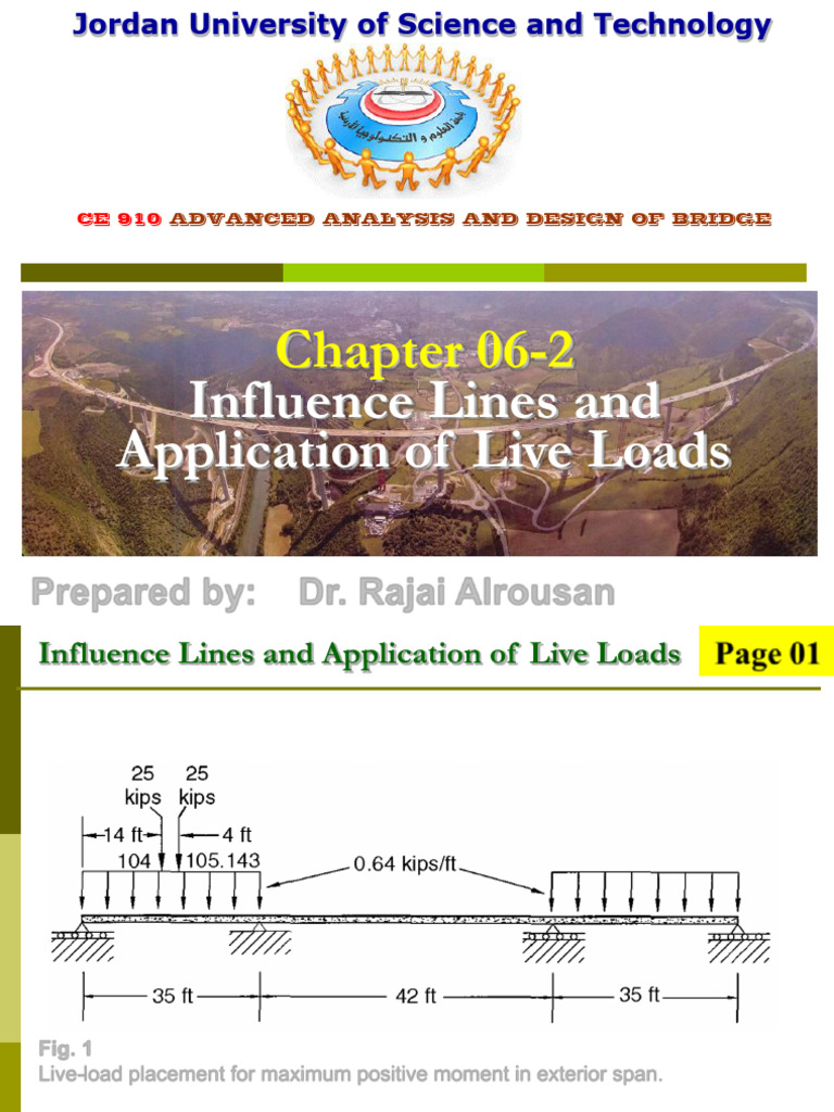 06-2 Influence Lines and Application of Live Loads | PDF | Structural ...