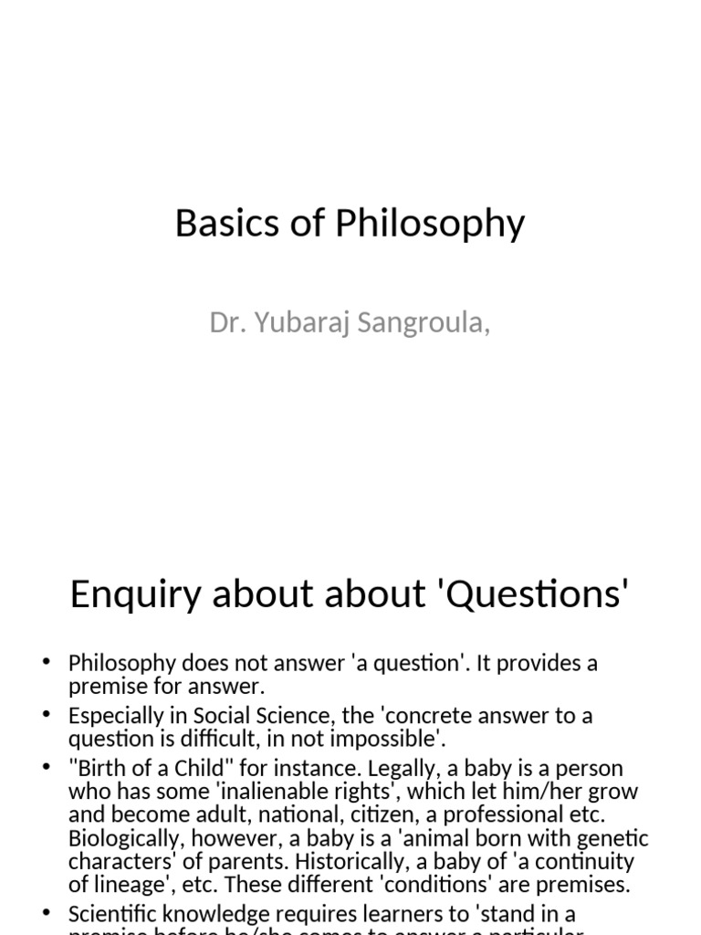 Basics of Philosophy | PDF | Inductive Reasoning | Reason