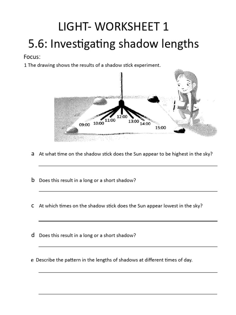 Shadow Lengths and Sun Position Analysis | PDF