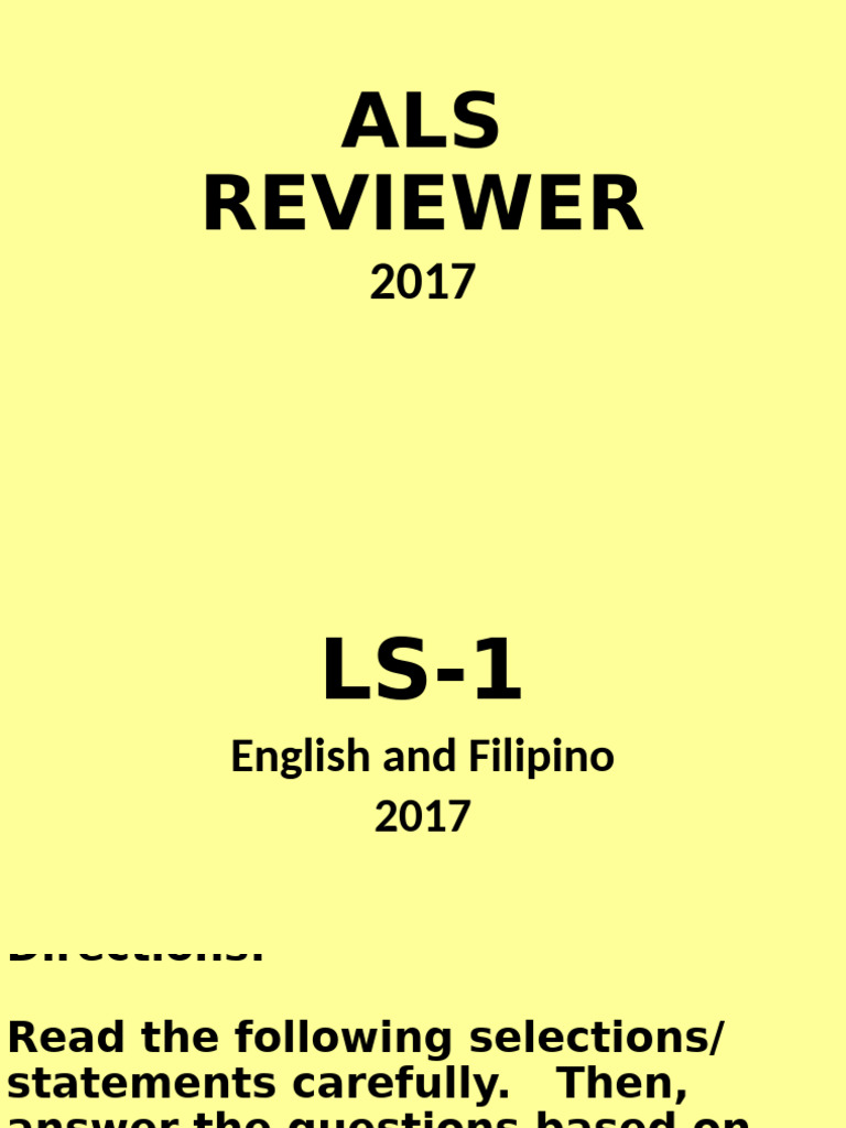 ALS Reviewer 2017: English & Filipino Exercises | PDF | Plate Tectonics ...