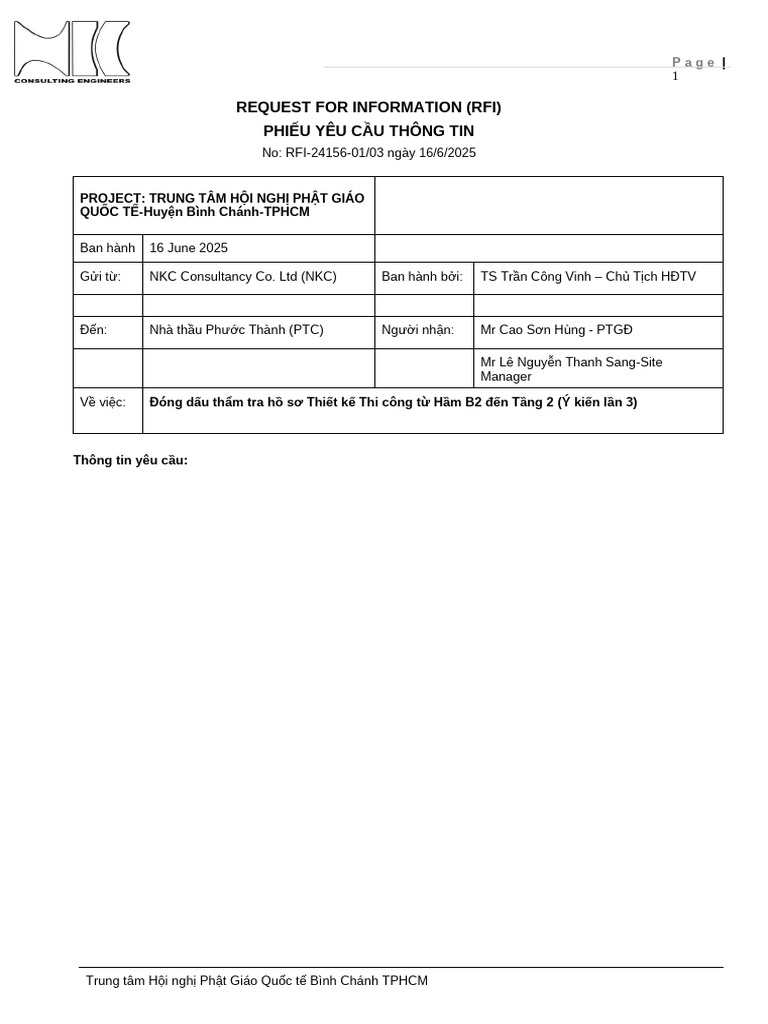 250616 Y Kien Cua NKC Vê Ho So TKTC B2 Đén T2 Để Đóng Dấu TT-Lần 3-Phan Hoi Cua KPC | PDF