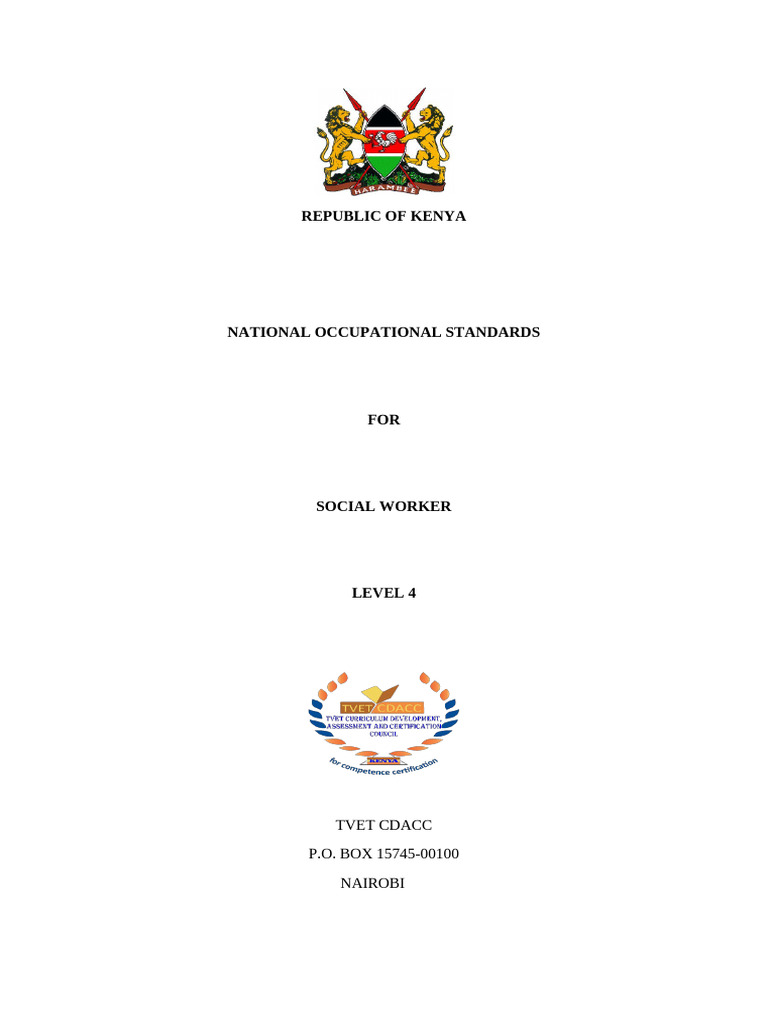 Social Work Level 4 Os - (30th Oct 2019) Final | PDF | Vocational ...