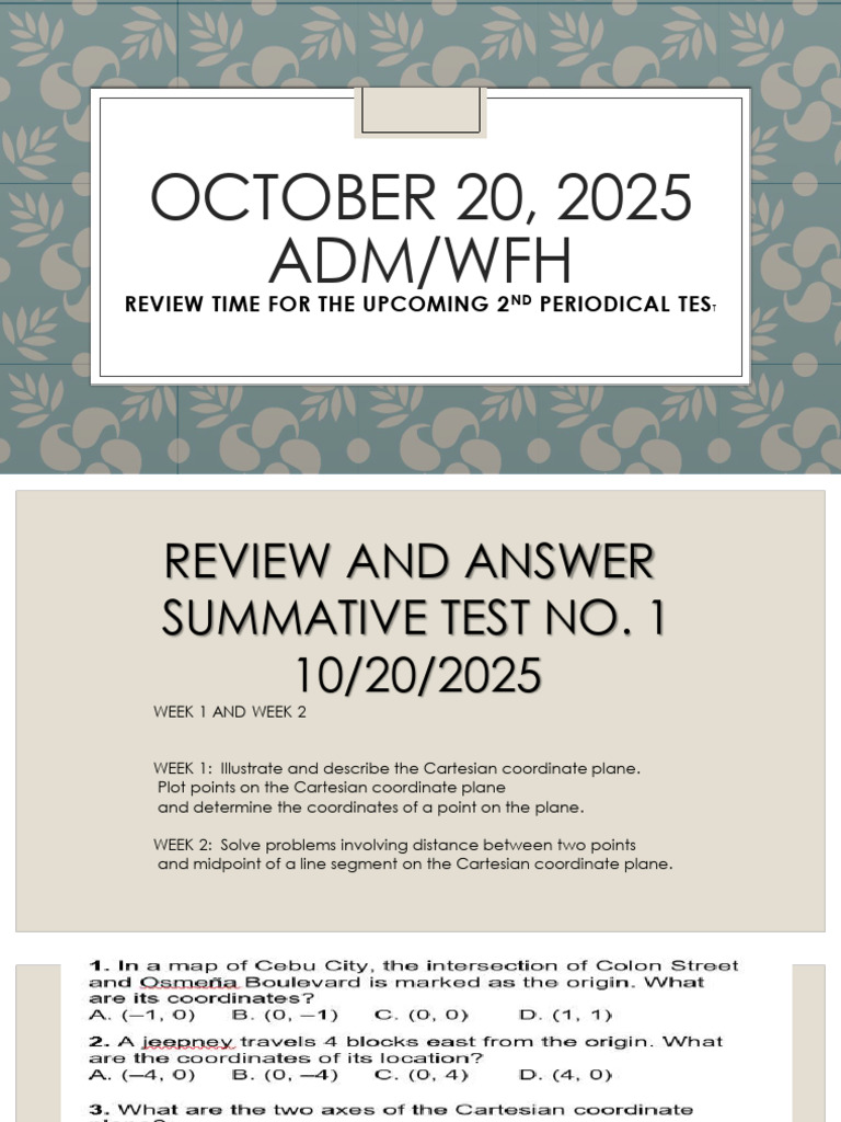 Review and Answer October 20 2025 | PDF