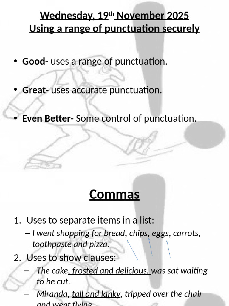 Punctuation Revision Year 8 | PDF | Ellipsis | Punctuation