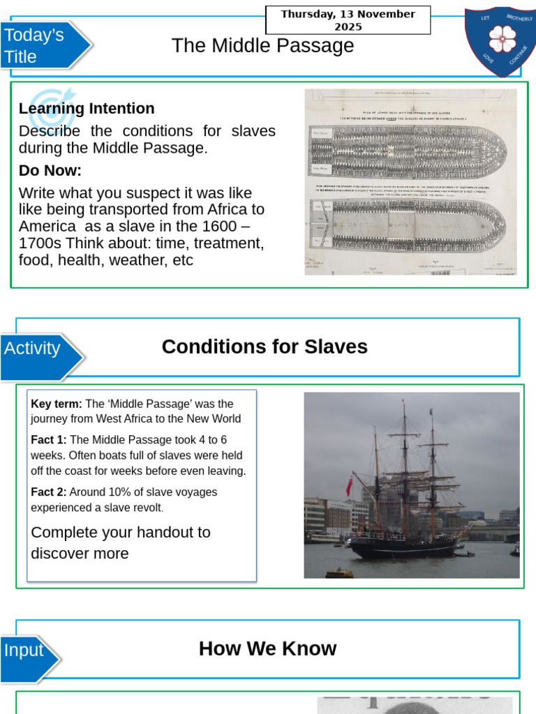 The Middle Passage - PP | PDF | Slave Trade | European Colonization Of ...