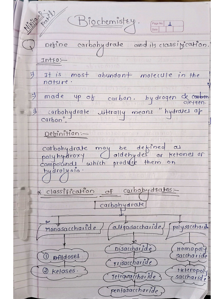 Biochemistry Notes | PDF