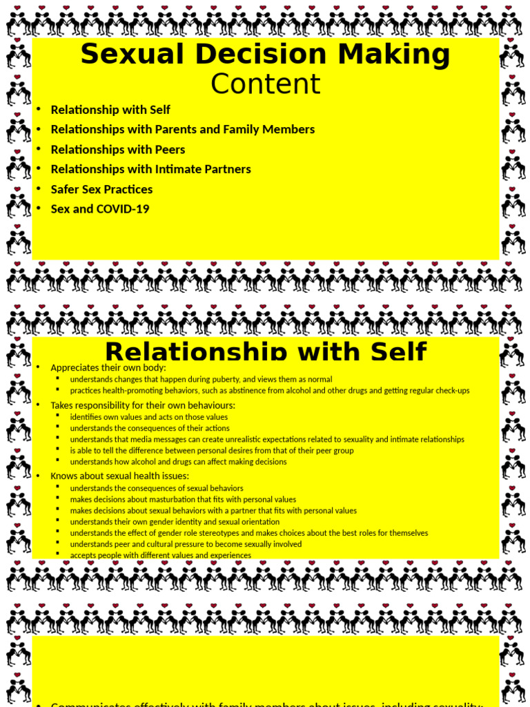 Sexual Decision Making | PDF | Safe Sex | Sexually Transmitted Infection
